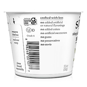 siggi’s® Icelandic Strained Nonfat Yogurt, Vanilla, 5.3 oz. Single Serve Cup – Thick, Protein-Rich Yogurt