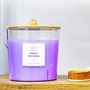 JOOBARY Laundry Detergent Dispenser Containers - 4 Pack Laundry Powder Container & Dryer Sheet Holder , Laundry Room Organization And Storage , Laundry pods Soap Dispenser,Laundry Labels,Beads