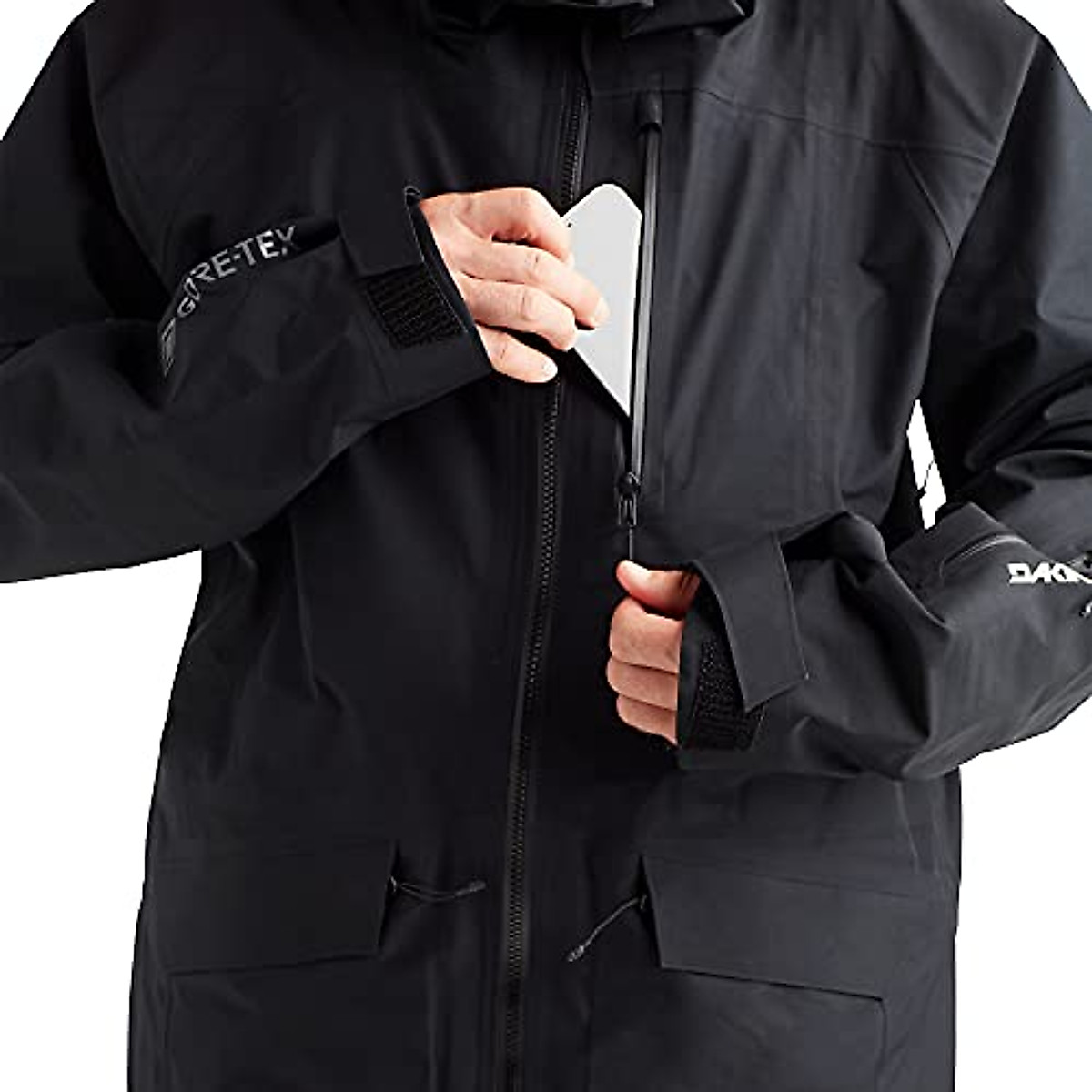 Dakine Mens Stoker Gore-Tex 3-Layer Ski/Snowboard Winter Jacket, Black, Medium