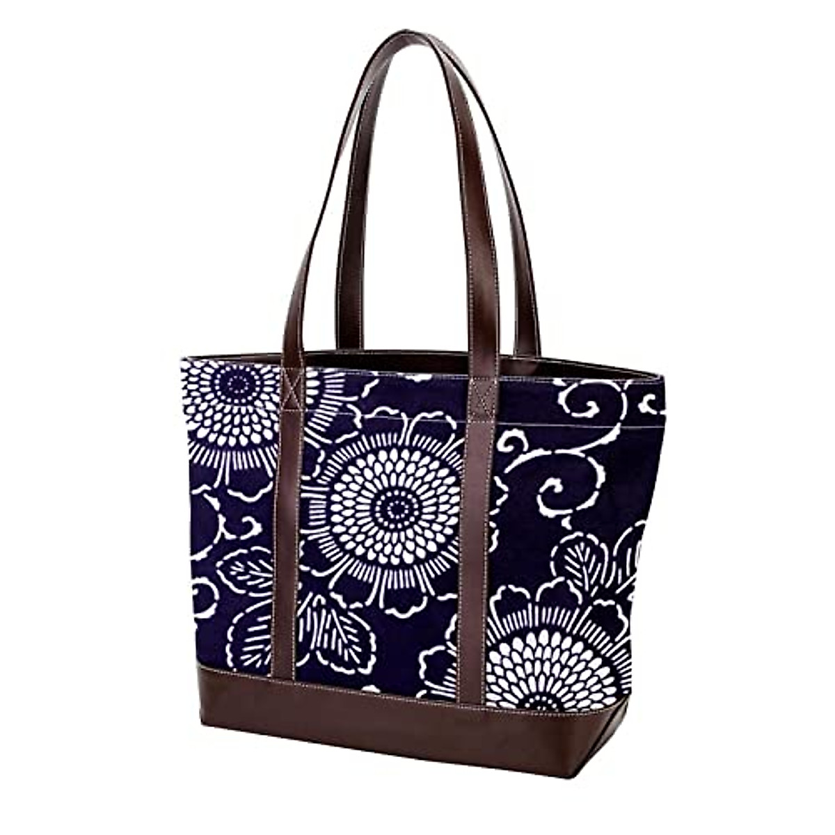 TBOUOBT Handbags for Women Fashion Tote Bags Shoulder Bag Satchel Bags, Ethnic Grey Vintage Floral