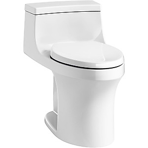 KOHLER K-5172-RA-0 San Souci Comfort Height Toilet, 25.31 x 16.38 x 27.75 inches, White
