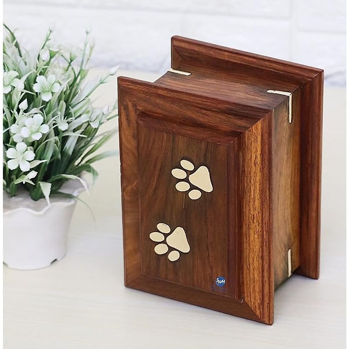 Wooden Urn Box For Pet Ashes | Wood Cremation Urns For Cat and Dog Ashes | Keepsake Urns | Funeral Urns | Handmade Urns | Burial Urns (A)