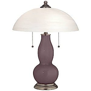 Color + Plus Poetry Plum Gourd-Shaped Table Lamp with Alabaster Shade