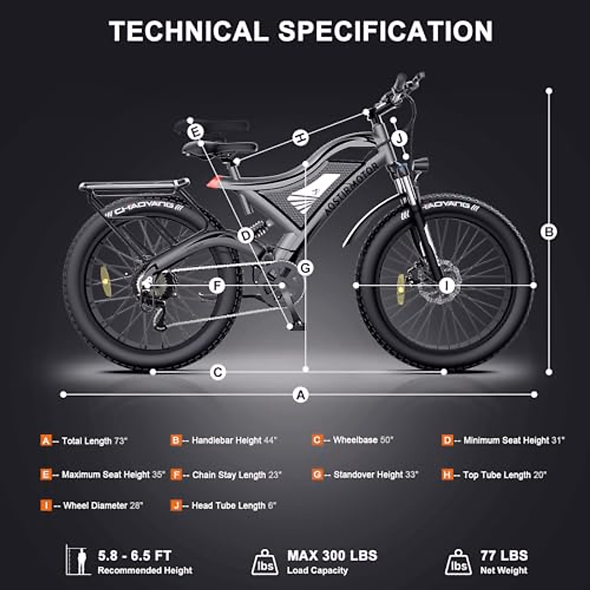 aostirmotor 1000W Peak Full Suspension 4.0" Fat Tire Electric Bikes for Adults All Terrain E-Bike 48V 15AH Removable Battery Electric Mountain Bike 28Mph Electric Beach Bicycles 29+ Miles Long Range