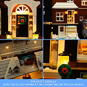 VONADO LED Light Kit Compatible with Lego Home Alone 21330, DIY Lighting Compatible with Home Alone Lego Set (NO Lego Model, ONLY Lights) - Music Version
