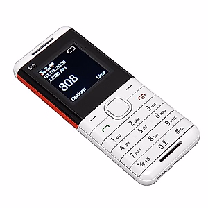 Unlocked Cell Phone for Seniors, 1000mAh Dual SIM Mobile Phone Big Button Cell Phone with Charging Cable and Lanyard, Mini Phone for Elderly Kids