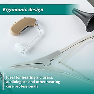 Excelta Stainless Steel Hearing Aid Tubing Expander, Easy-to-Use Earmold Tube Widener, Ideal for BTE Aids Repair, Audiologists & Hearing Care Professionals, Expands 0.10" Tube to 0.13", Intermediate