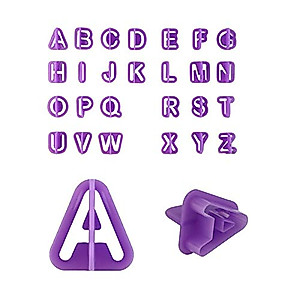 Fondant Letter Cutters, Alphabet Cutters, Letter and Number Fondant Cutters Set, 40-Pieces, Cookie Fondant Cake Mould Letter Cutters for Fondant Icing Baking Cake Decorating and Sugarcraft