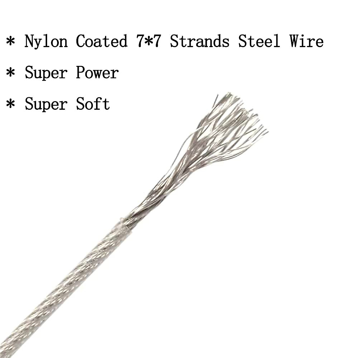 High-Strength 49 Strands Steel Surf Fishing Rigs with 2 Hooks,Saltwater Fishing Assecories Nylon-Coating Steel Wire with Hooks Swivels Snap Connect 2 Arm Rig (Hook Size 14#)