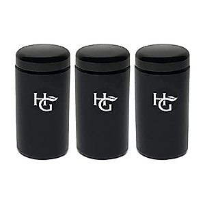 Herb Guard - 2 Oz Airtight Container & Smell Proof Jar (1 Liter) Humidity Pack Keeps Herbs Fresh for Months [3 Pack]