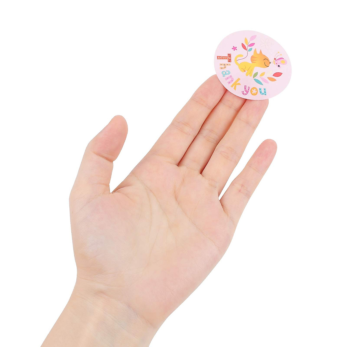2" Thank You Stickers 800 Pcs,Pink Thank You Seal Stickers,Thank You Sticker Labels Roll,Waterproof Pink Stickers for Thank You Cards,Birthday,Gift Wraps,Small Business