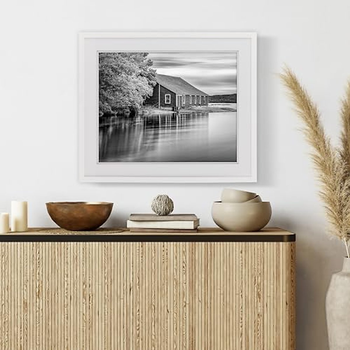 Gallery Solutions - 20"x24" White Frame - Double White Mat - Wall/Tabletop Display - Perfect Fit for 16"x20" Photos - Versatile Mounting Options - Rectangular Tabletop - Poster Frame