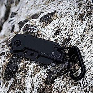 Bomber & Company B-2 Nano Blade | World's Smallest Tactical Pocket Knife EDC Multitool