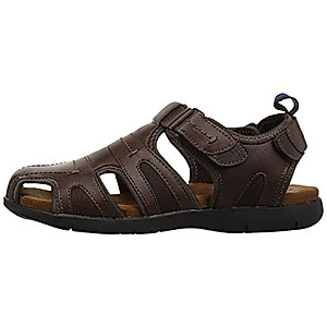Nunn Bush Men's Rio Grande Closed Toe Fisherman Sandal, Tan, 10 W US