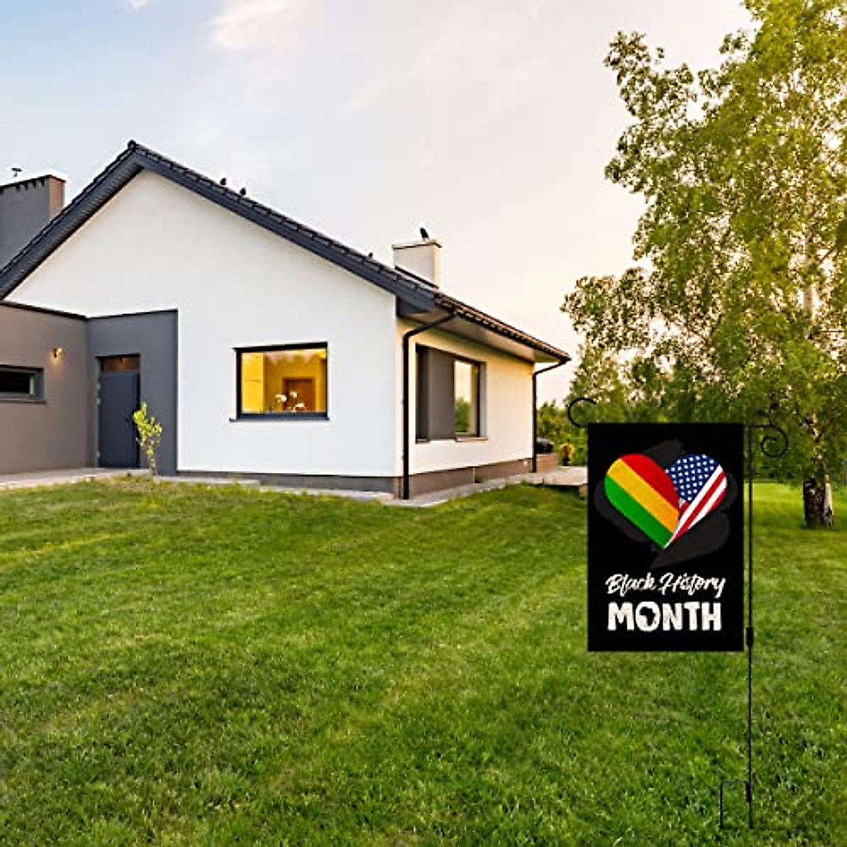 Nepnuser Black History Month Garden Flag African American National Holiday Party Decoration Equality Social Celebration Double Sided Lawn Front Yard Sign