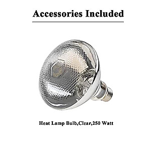 Commercial Food Heat Lamp Overhead Food Warmer Adjustable Heating Food Lamps for Buffet Restaurant Kitchen Catering,Dia29cm,110V(Red(Dia 29cm))