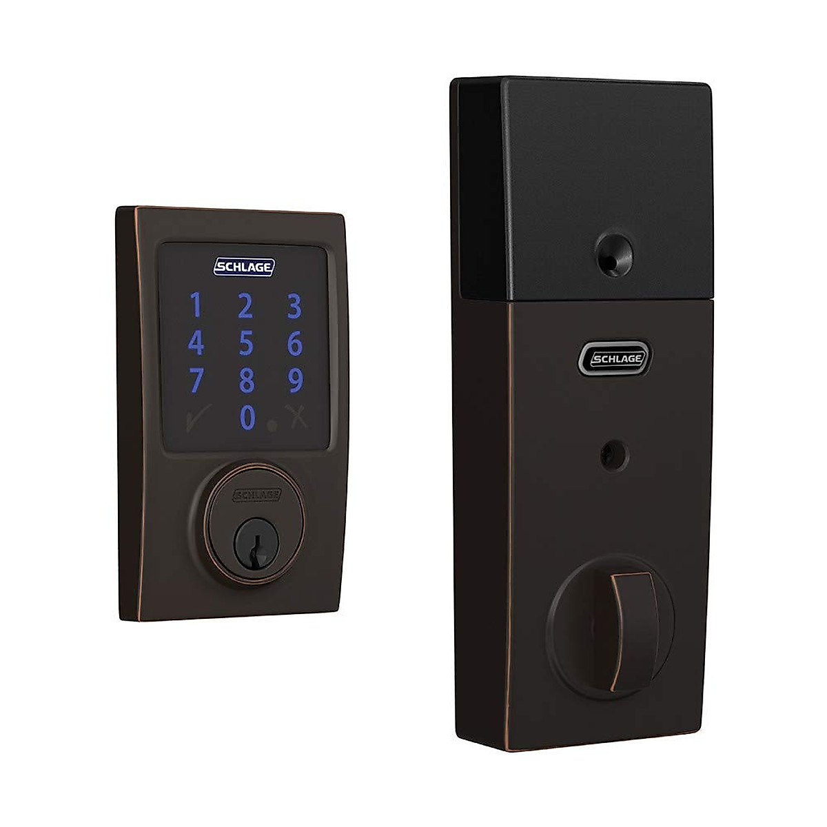 Schlage Lock BE468, A_BE469NX CEN 716 (Aged Bronze), by Schlage, Cert ID: ZC08-14030009