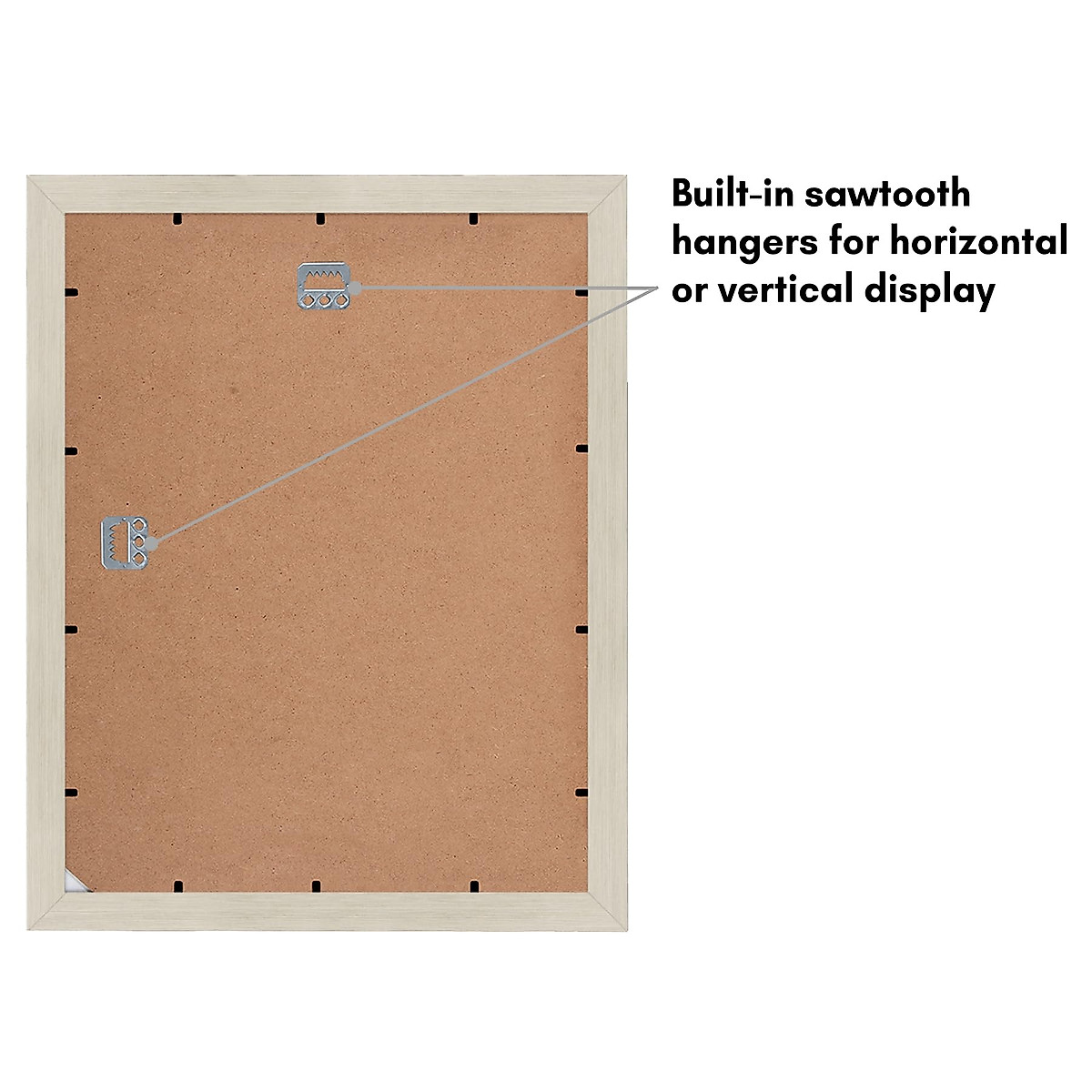 Americanflat 11x14 Picture Frame with Shatter-Resistant Glass - Use as 8x10 Frame with Mat or 11x14 Frame Without Mat - Signature Collection - Photo Frame for Wall Display - Light Wood