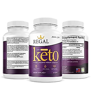(2 Pack) Regal Keto, Strong Advanced Formula 1300mg, Made in The USA, (2 Bottle Pack), 60 Day Supply