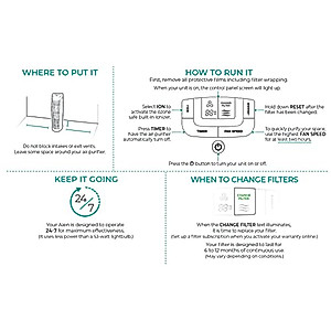 Alen T500 Air Purifier, Quiet Air Flow for Large Rooms, 500 SqFt, Portable Air Cleaner for Allergens, Dust, Pollen, Pet Dander, in Black