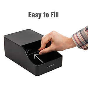 Mind Reader Coffee Sleeve Storage Dispenser Organizer, Black 6 X 9.57 X 3.78