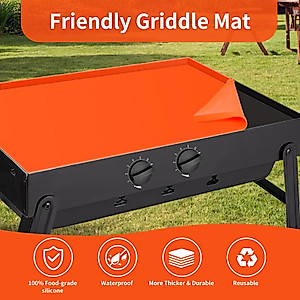 Cook Time Silicone Blackstone Griddle Mat, 28/inch Heavy Duty Food Grade Buddy Protective Cover Mats for Griddle, Accessories, Protect Your from Dirt & Rust
