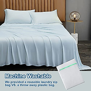 LLanCL Cooling Blankets for Hot Sleepers - Extreme Thin Bed Throw Blanket for Summer, Lightweight Cold Blankets,Cool Sheet for Bed,Sofa(Throw Size 50" x 60" Blue)