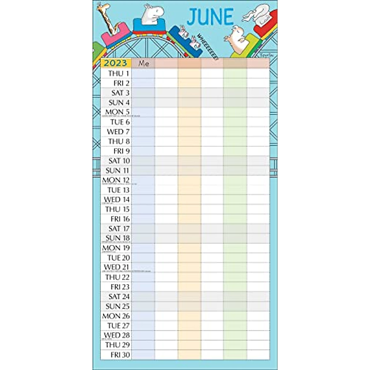 Sandra Boynton's My Family Calendar 17-Month 2022-2023 Family Wall Calendar