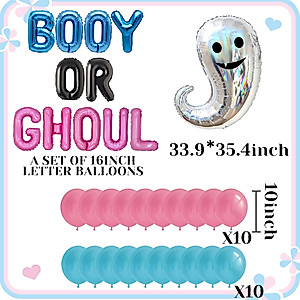 22 PCS Halloween Gender Reveal Halloween Themed Gender Reveal Baby is Brewing Boy Or Girl Halloween Gender Reveal Decorations Booy or Ghoul