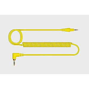 Pioneer DJ HC-CP08-Y CUE1 Series Ear Pads and Coiled Cord, Yellow