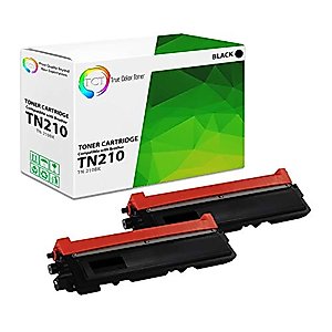TCT Premium Compatible Toner Cartridge Replacement for Brother TN-210 TN210BK Black Works with Brother HL-3040 3070 3045 3075, MFC-9010 9120 9320 9125 9325 Printers (2,200 Pages) - 2 Pack
