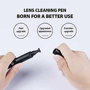 Vsgo V-P01e Professional Lens Cleaning Pen Lens Brush Double-Ended Lens Pen With Soft Brush And Nano Optical Carbon Compatible For Camera Lens Cleaning, Optical Lens, Glasses Cleaning And Other Lenses