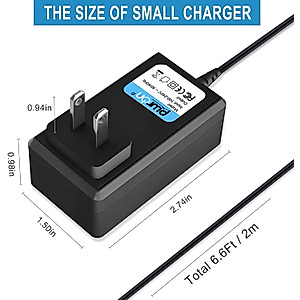PwrON (6.6FT Cable) 7.5V 2A AC DC Adapter Compatible with for 400mA 500mA 800mA 1000mA DC Adapter Power Supply 5.5mm*2.1mm/2.5mm with Positive Center