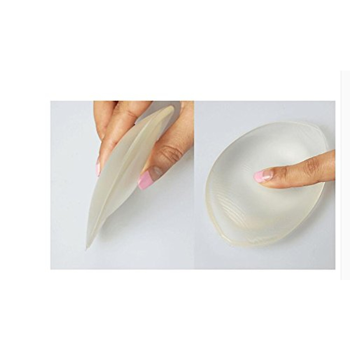 UPSTORE 1 Pair Clear Women Gel Bra Insert Push-up Enhancer Breast Molding Pads for Swimsuit and Bikini