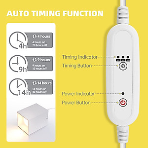 Bstrip Hanging Grow Light, 3000K Full Spectrum Hanging Grow Lights for Indoor Plants, 30W Plant Light Bulbs with 16.4FT Power Cord, Plant Light for Indoor Plant with Timer for Garden, Greenhouse