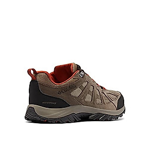 Columbia Men's Redmond III Waterproof Hiking Shoe, Pebble/Dark Sienna, 11