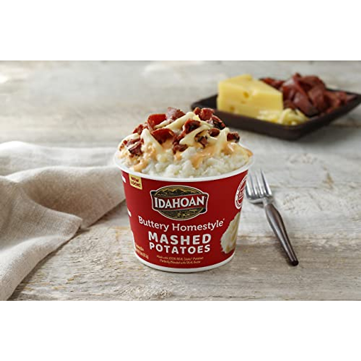 Idahoan Buttery Homestyle Mashed Potatoes, 1.5 oz cup (12-Pack)