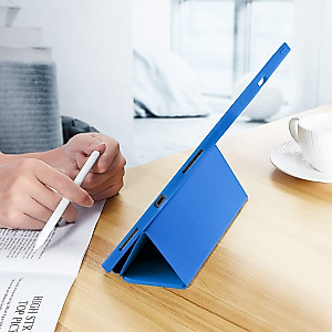 SIWENGDE Case for iPad Pro 11 Inch 4th/3rd/2nd Generation 2022/2021/2020 with Pencil Holder [Support iPad 2nd Pencil Charging] Slim Trifold Stand Smart Protective Cover, Auto Wake/Sleep(Blue)