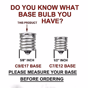 SUNSGNE 10-Pack Edison Light Bulbs, 7-watt E17 Screw Base ST40 Replacement Clear Glass Incandescent Light Bulbs for Outdoor Patio Edison Bulb String Lights, Warm White