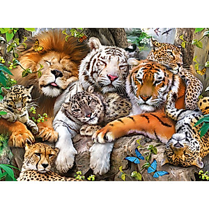 Ravensburger Big Cat Nap | 200 Piece Jigsaw Puzzle for Kids | Every Piece is Unique | Engage in Family Fun | FSC Certified