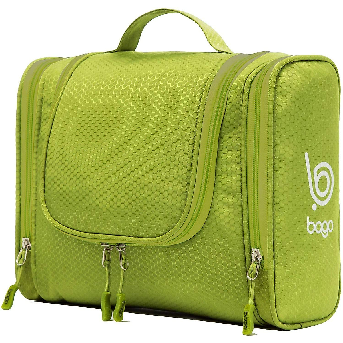 bago Travel Toiletry Bag for Women and Men X-Large Waterproof Hanging Large Toiletry Bag for Bathroom and Travel Bag for Toiletries Organizer -Travel Makeup Bag (Green)