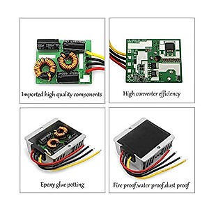 DC to DC 24V to 12V Step Down Voltage 12Volts Regulator Buck Converter Output 10A 120W Power Converter Module (10A)