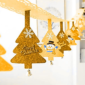 Jtnohx Glitter Felt Fabric, 10pcs Glitter Felt Sheets for Crafts, 8 x12 inches Felt Square Glitter for Party Holiday Greeting Festival Projects (Gold)