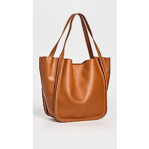 Madewell Women's Sydney Tote, Burnished Caramel, Brown, Tan, One Size