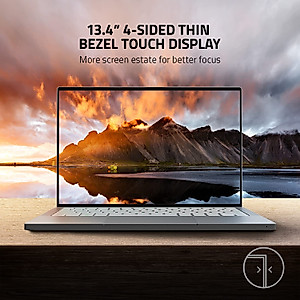 Razer Book 13 Laptop: Intel Core i7-1165G7 4 Core, Intel Iris Xe, 13.4" FHD+Touch (1920x1200), 16GB RAM, 512GB PCIe M.2 - CNC Aluminum - Chroma RGB - Thunderbolt 4- Intel Evo Certified- Mercury White