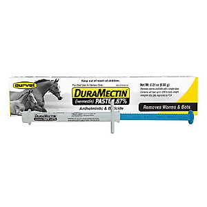 Durvet Duramectin Wormer for Horses. ((18-Pack)). Paste 1.87%. Each 0.21-Oz Tube Deworms Up to One 1250-lb Horse.