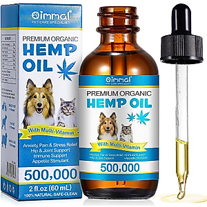 AIQIUSHA Oil for Dogs 60ML,Organic Pet Oil for Pain,Skin,Arthritis Pain,Pain Relief,Calming,Omega 3,6,9 for Dog Emotions, Dog Barking & Dog Joints,Supports & Maintains Healthy Joints (1 Pack, Blue)