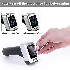 Symcode 2D QR Bluetooth Barcode Scanner with Screen Display with Charging Base,3 in 1 Compatible with Bluetooth & 2.4GHz Wireless & Wired Connection with 1.8 inch TFT Color LCD Screen