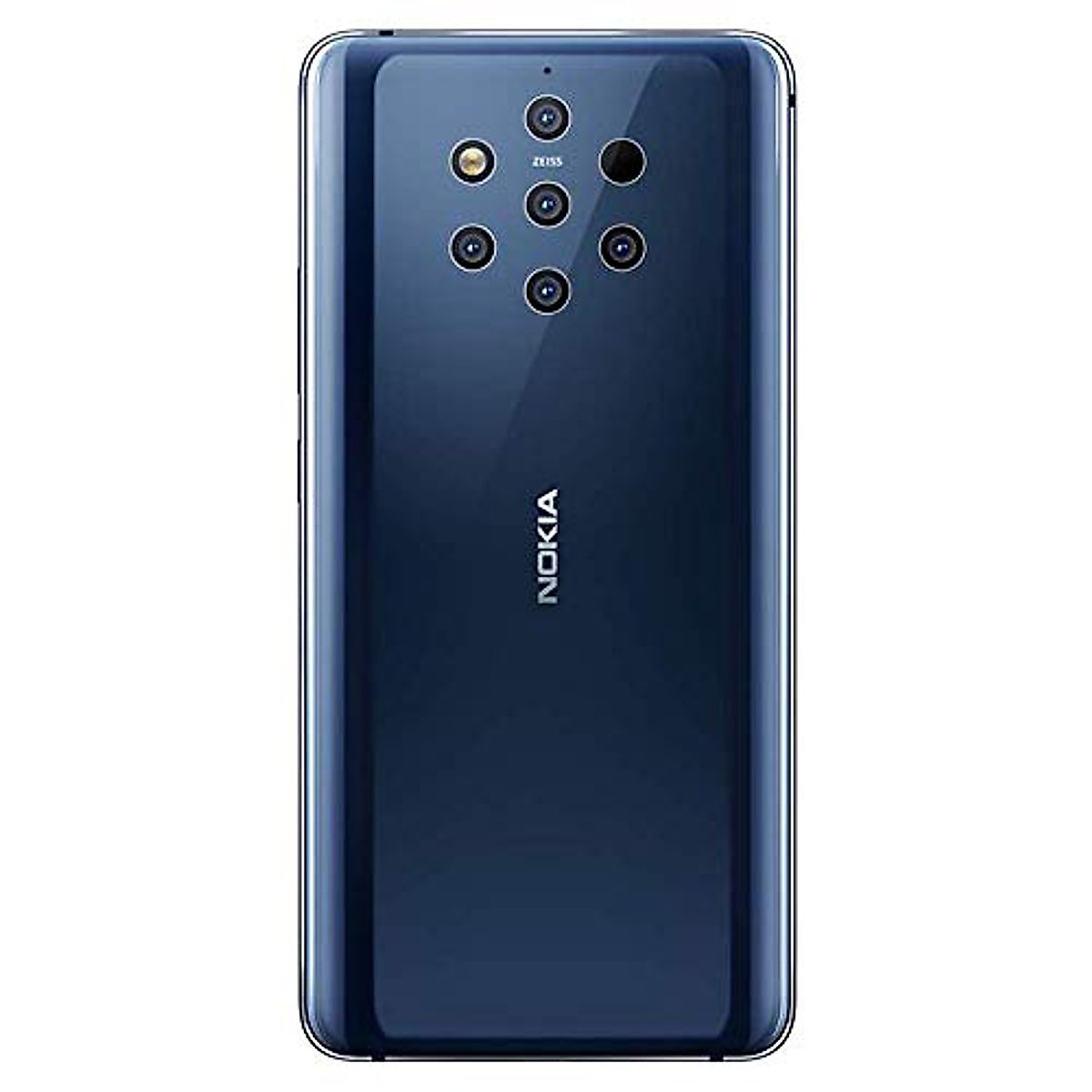 Nokia 9 PureView 128GB GSM Unlocked Android 9.0 Pie Smartphone, 5.99" QHD+ Display, Qi Wireless Charging, 5X 12 MP Camera Array & UHD 4k HDR (Midnight Blue) + Clear Case Bundle