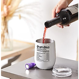 Heartfelt Grandma Tumbler - 12oz - Best Grandma Ever Tumbler - Best Grandma Gifts - Grandma Mug - Grandma Birthday Gifts - First Time Grandma Gifts from Granddaughter, Grandson, Grandkids